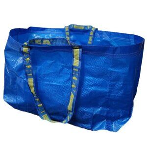 IKEA | Bags | Ikea Frakta Blue Carrier Reusable Tote Shoulder Bag ...